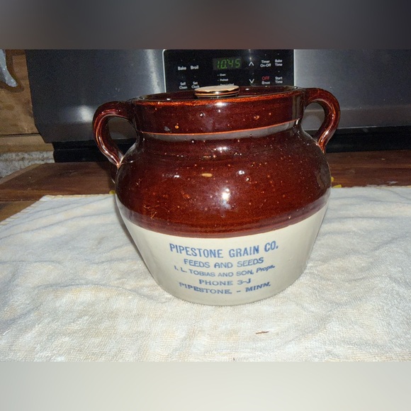 Kitchen | Vintage Red Wing Advertising Western Stoneware Bean Pot ...